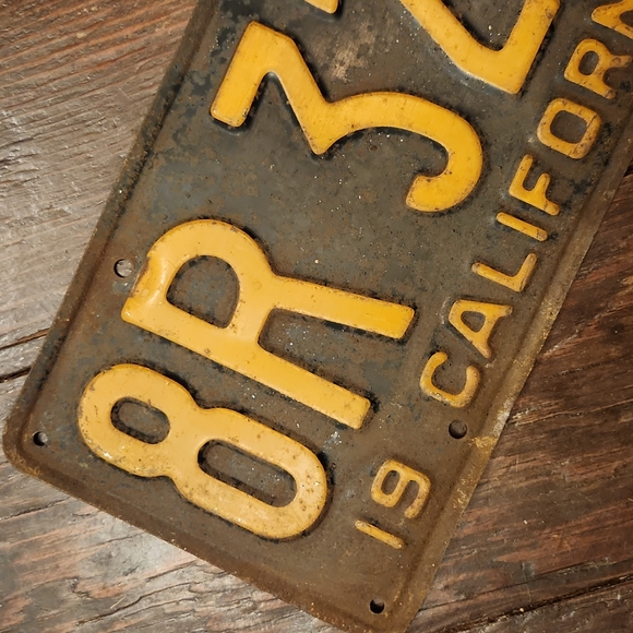 Other | 1937 California Black And Gold License Plate | Poshmark